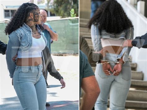 Chrisean Rock Thrown Into Handcuffs After Walking Into Courthouse With Baby