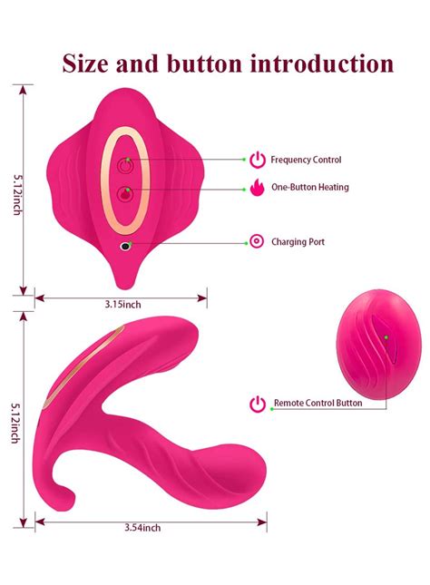 Wearable Heating Vibrators Wireless Remote Control With 10 Vibration Bachelortreats205521