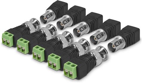 Kwmobile 10 Pieces Bnc Connector Adapter Set 5x Male 5x Female With