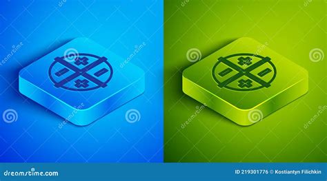 Isometric Line Xyz Coordinate System Icon Isolated On Blue And Green Background Xyz Axis For