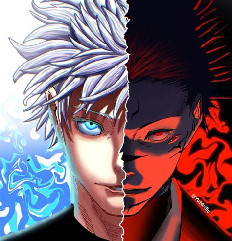 Gojo Satoru And Ryomen Sukuna Картины Рисунки Обои