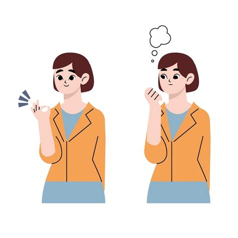 Premium Vector Vector Illustration In Flat Style Problem Solving Concept Woman Thinking