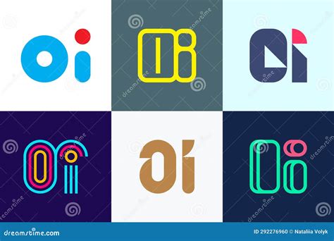 Set Of Letter Oi Logos Stock Vector Illustration Of Element 292276960