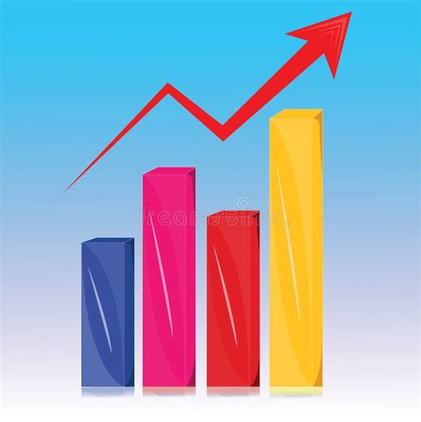 Graph Vector Arrow Design Stock Illustration Illustration Of Yellow 51627255