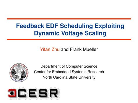 Ppt Feedback Edf Scheduling Exploiting Dynamic Voltage Scaling