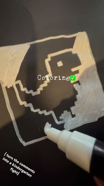 Drawing Chrome Dino Fyp Shorts Drawing Chromedinosaurgame Art Youtube