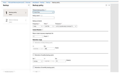 Azure Backup How To Perform Backup Action In Azure With Components