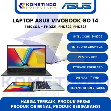 Jual Laptop Asus Vivobook Go 14 E1404ga Intel Core I3 N305 Intel Uhd