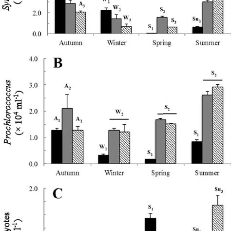 Abundance Of Prokaryotic Synechococcus A Prochlorococcus B And