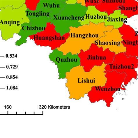 Visualization Analysis Of The Gege In Yangtze River Delta Urban