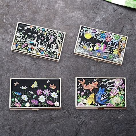 나전칠기 자개 명함 케이스 외국인 선물 한국민예사