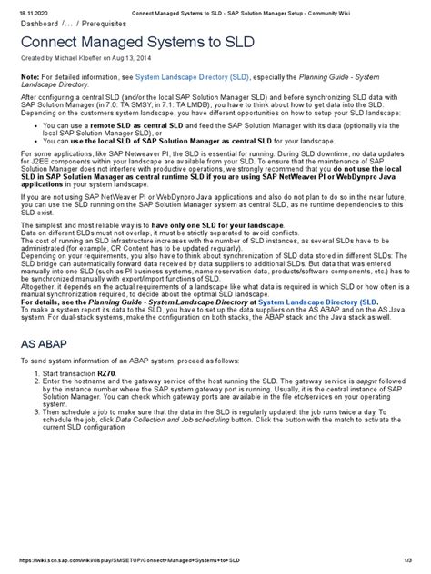 sld sap solution manager setup pdf pdf