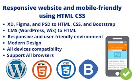 Create Your Responsive Website And Mobile Friendly Using Html Css By Devnabigh Fiverr