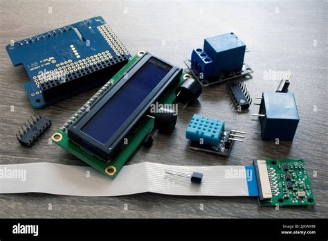 A Microchip On A Stacked Breadboard For Electrical Engineering On A