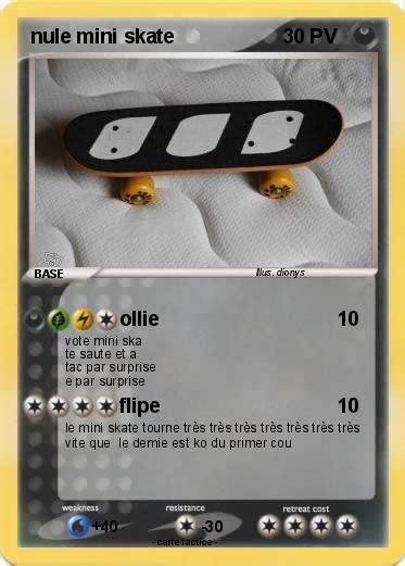 Pokémon Nule Mini Skate Ollie Ma Carte Pokémon
