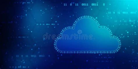 2d Illustration Of Cloud Computing Digital Cloud Computing Concept