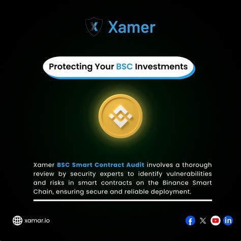 Xamer Web3 Security On Linkedin Audit Smartcontracts Defi Trust Bsc