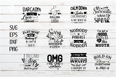 Funny Quote Bundle Graphic By Smmrdesign · Creative Fabrica