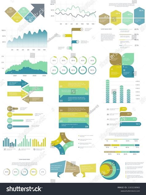 Infographics Charts Financial Analysis Data Graphs Stock Vector Royalty Free 2183238965
