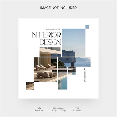 Premium Psd Creative Minimal Frame For Interior Design