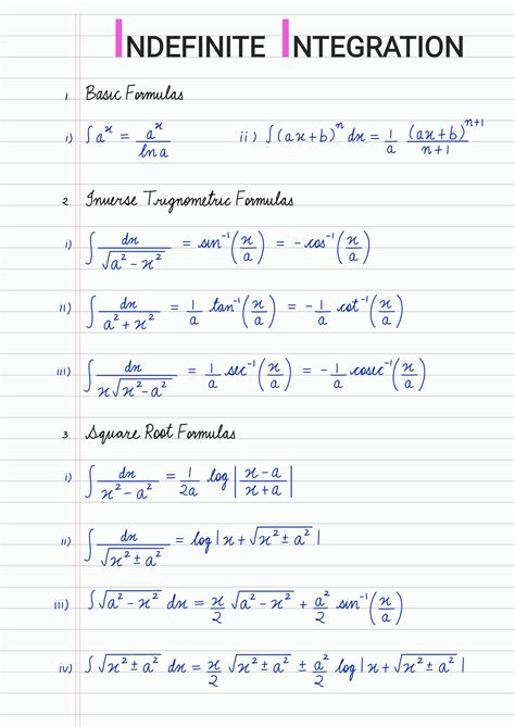 Solution Short Notes Integral Calculus Studypool