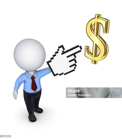 3 D 작은가 사람이 가리키는 달러액에 기호까지 3차원 형태에 대한 스톡 사진 및 기타 이미지 3차원 형태 구매 금융 Istock