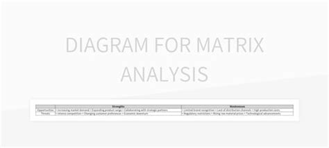 Free Matrix Templates For Google Sheets And Microsoft Excel Slidesdocs
