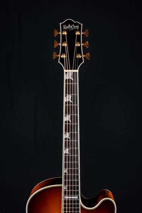 Santa Cruz Ftc Moon Spruce And Carved Flamed Maple With Full Body Sunburst Down Home Guitars