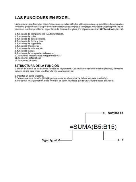 09 Funciones Matemáticas Pdf Microsoft Excel Función Matemáticas