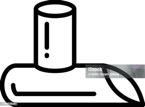 운하 T 모양 튜브 벡터 아이콘 디자인 아크 용접 장비 및 흰색 배경에 금속 작업 기호 건설 및 산업 제조 기호 용접 파이프 라인 T 모양 개념 강철에 대한 스톡 벡터 아트