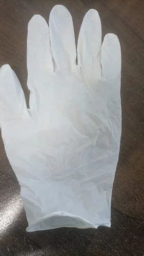 White Hosiery Ms Esd Nitrile Gloves For Automotive Industry Size