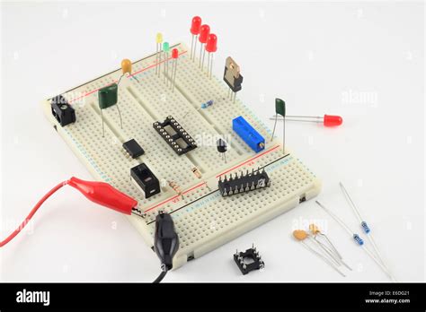 Breadboard Prototype Circuit Hi Res Stock Photography And Images Alamy