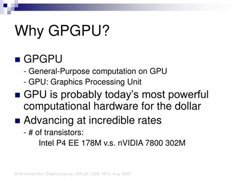 Ppt Gpgpu Programming Powerpoint Presentation Free Download Id537080