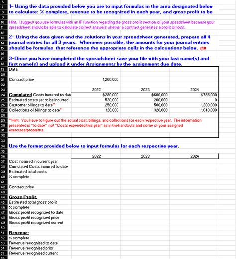 Solved 1 ﻿using The Data Provided Below You Are To Input