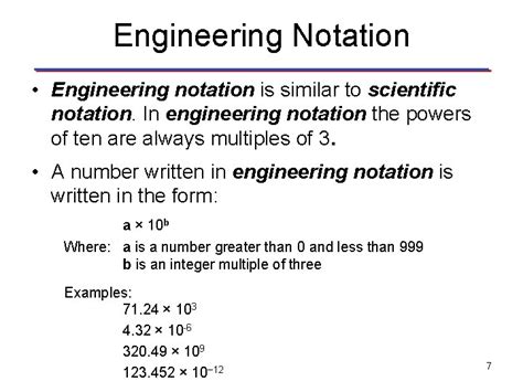 Scientific And Engineering Notation Scientific Engineering Notation This