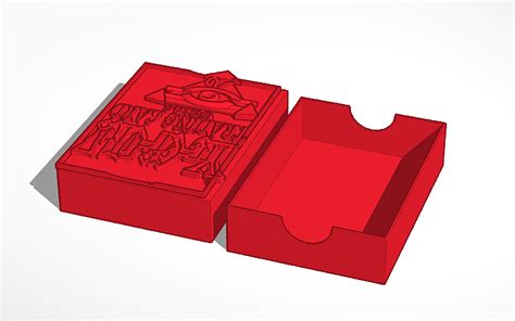 3d Design Yu Gi Oh Deckbox Tinkercad