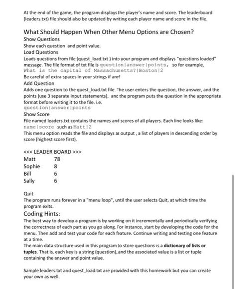 Solved Question 5 15 Points Use Files Functions Dict