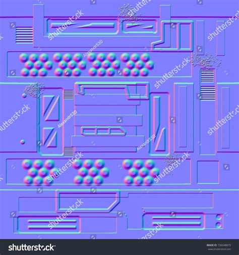 D Tile Normal Map Gamedev Stock Illustration