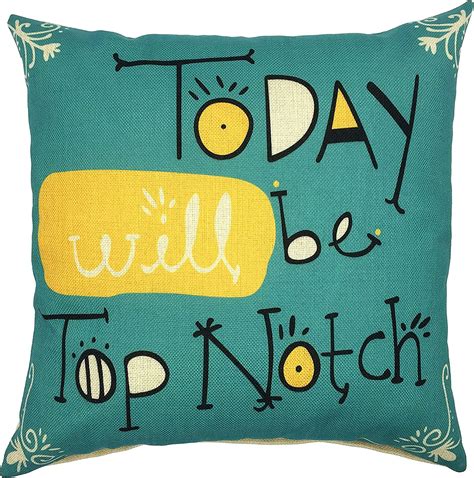 Your Smile Inspiring Cotton Linen Square Decorative Throw