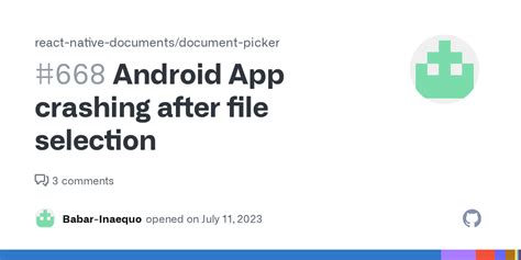 Android App Crashing After File Selection · Issue 668 · React Native Documentsdocument Picker