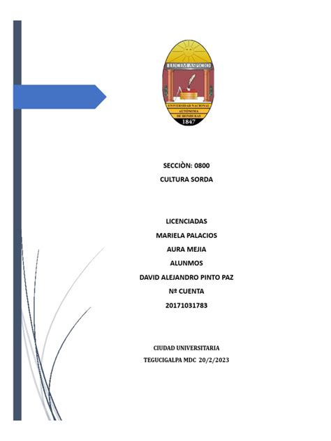 IntroducciÓn Cultura Sorda Pdf Lenguaje De Señas Cognición