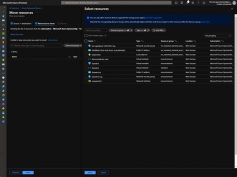 Moving Azure Vms Across Regions Via Azure Resource Mover
