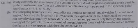 solved 2 2 a verify explicitly the invariance of the