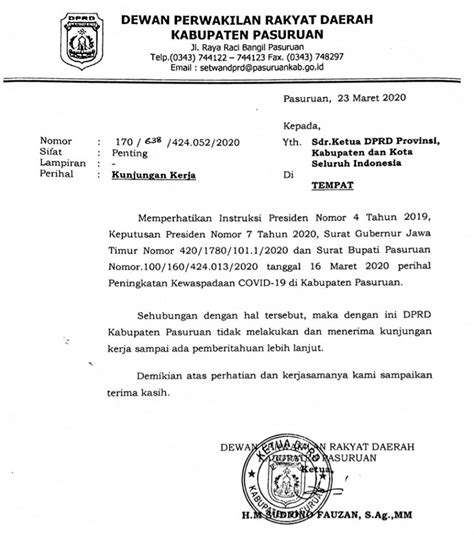 Detail Contoh Surat Resmi Tanda Tangan Atas Nama Koleksi Nomer 22