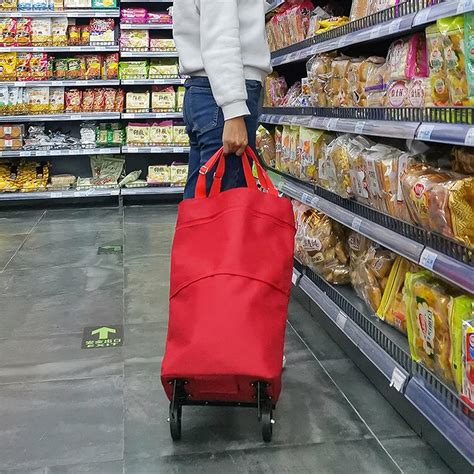 Carrito De Compras Plegable Con Ruedas Carrito De Compras Con Ruedas