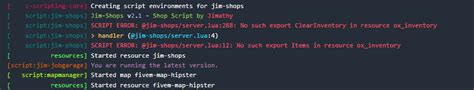 No Such Export Clearinventory In Resource Oxinventory Resource