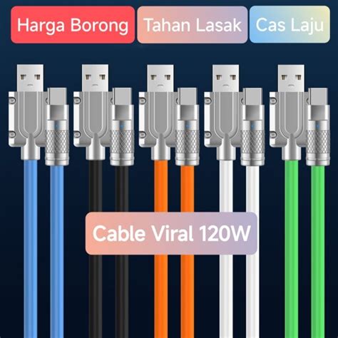 Cable Kabel Viral Tebal Tahan Lasak W Micro USB C Type C Fast Charging Light Color Shopee