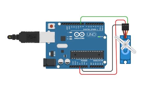 circuit design servo motor rotate counter clockwise tinkercad