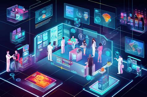 Healthcare Monitoring And Ai Generative Ai Stock Illustration Illustration Of Monitoring