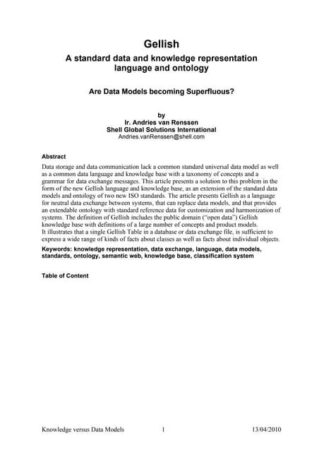 Are Data Models Superfluous Nov2003 Doc Databases Computer Software And Applications
